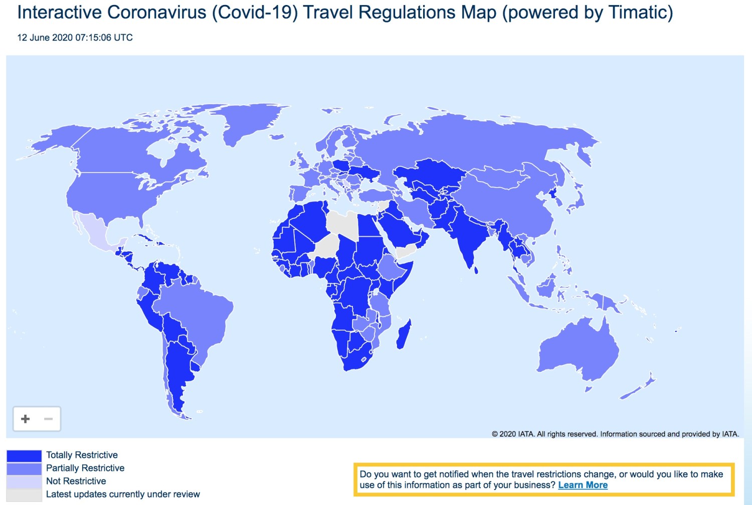 ITB - Travel Industry News - COVID-19 INTERACTIVE TRAVEL MAP LAUNCHED